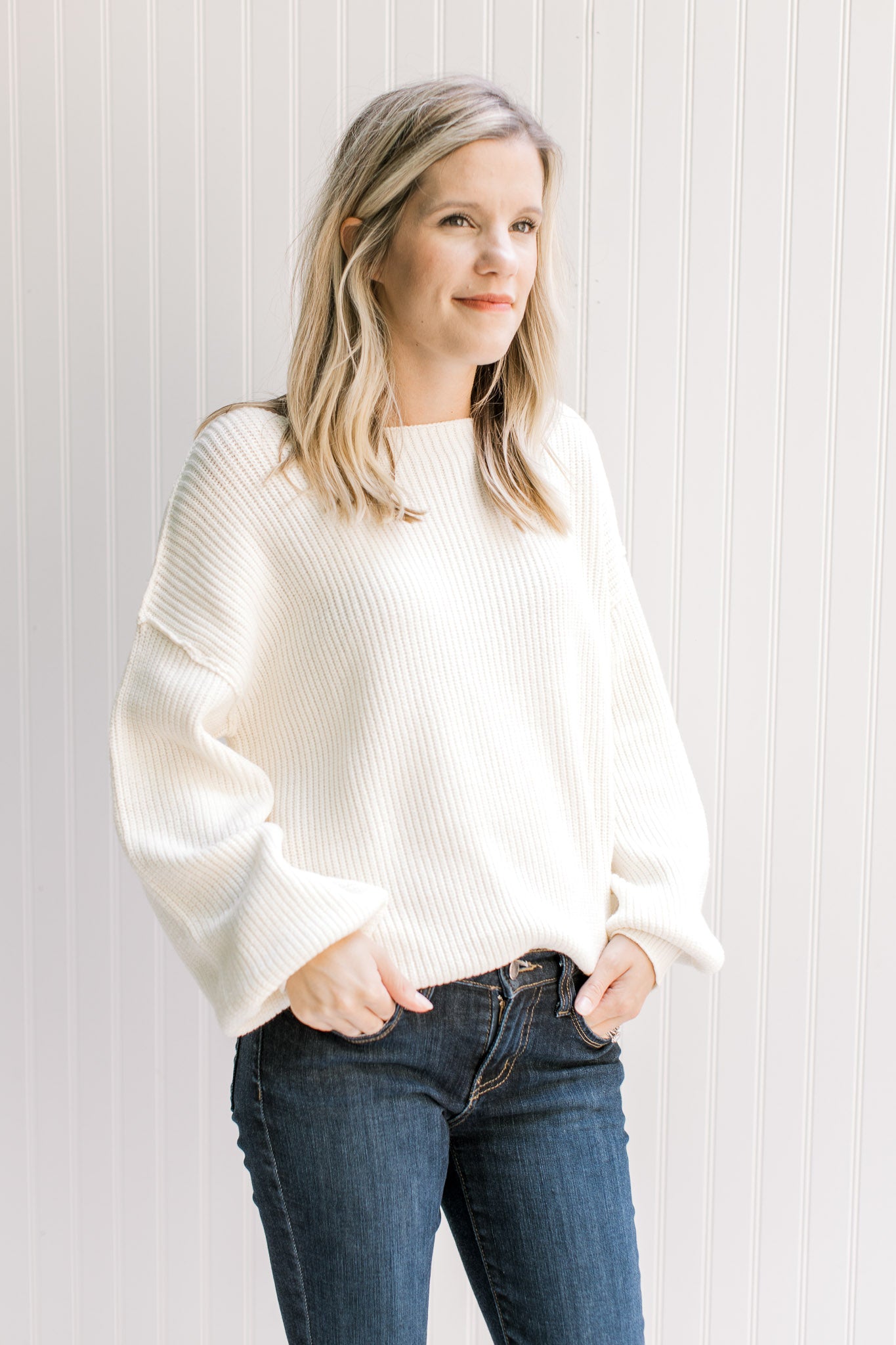 Aria Ivory Sweater - Epiphany Boutique – Epiphany Boutiques