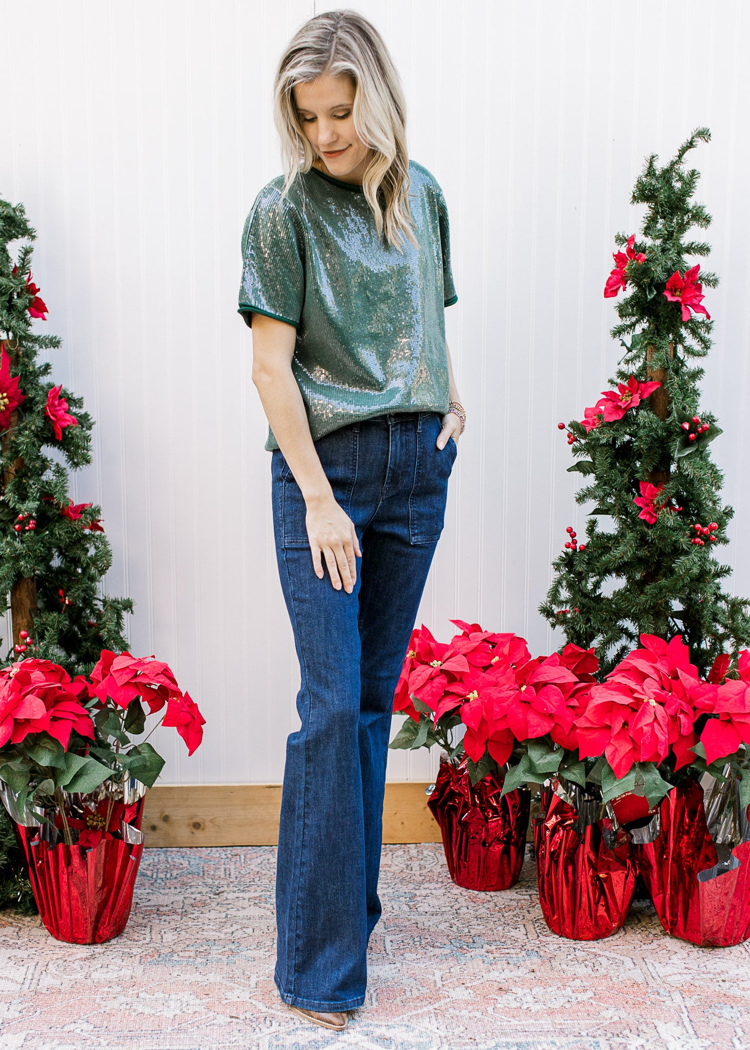 Green Sparkles Top - Epiphany Boutique – Epiphany Boutiques